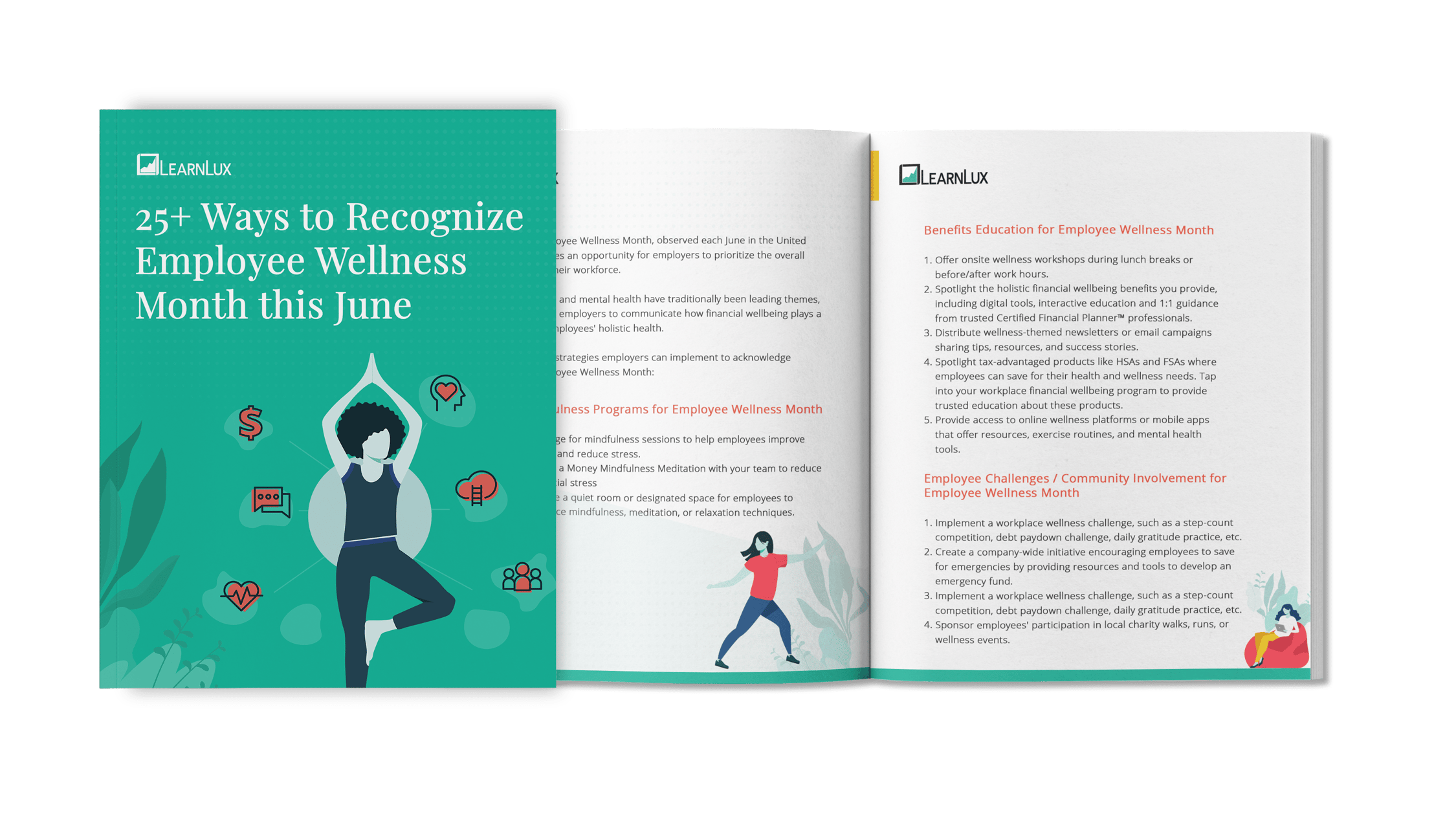 Download the 25+ Ways to Recognize Employee Wellness Month guide